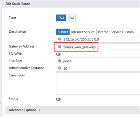 Static Route Templates FortiGate FortiOS 7 2 0 Fortinet Document Library