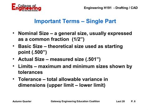 Lecture 20 Fits And Tolerances Ppt