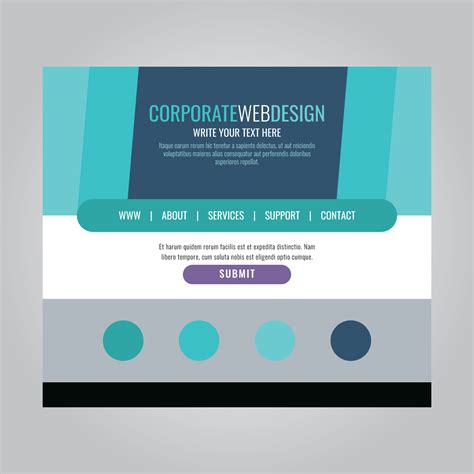 Blue Corporate Web Header 214039 Vector Art At Vecteezy