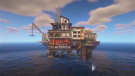Minecraft Steampunk Oil Rig Blueprint