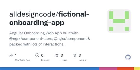 Github Alldesigncode Fictional Onboarding App Angular Onboarding Web