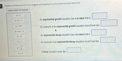 solved complete the following sentences by dragging and dropping the