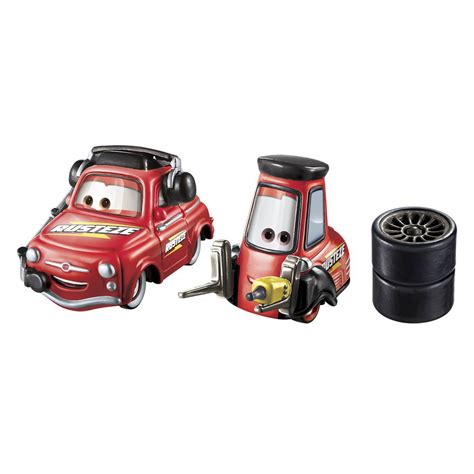 Disney Cars Pit Crew Luigi Guido Nascar Rust Eze Minicars Brasil
