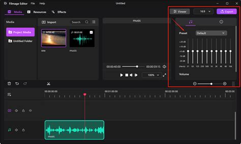 How To Apply Equalizer Effects On An Audio丨filmage Editor