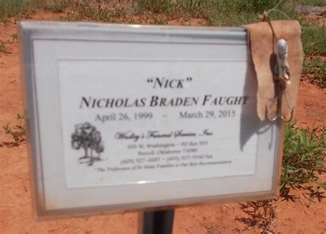 Nicholas Braden “nick” Faught 1999 2015 Find A Grave Memorial