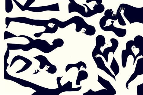 배경 화면 삽화 디지털 아트 추상 미니멀리즘 애정 실루엣 흰색 배경 푸른 만화 두 상상력 독창성 문학 카마 수트라 애무 책 표지 선 세례반