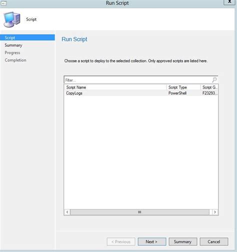 Copy Troubleshooting Logs Via Run A Script” Configmgr 1706 Sccmlive