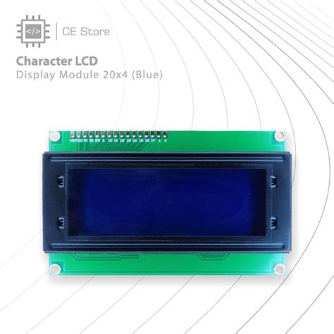 204 Character LCD Display Module Blue CE Store