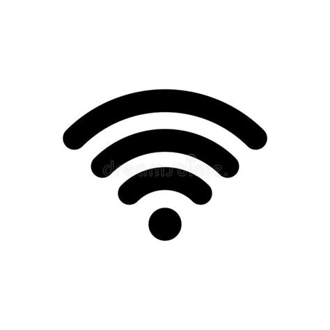 Wifi Connection Icon Wifi Signal Coverage Symbol Vector Illustration