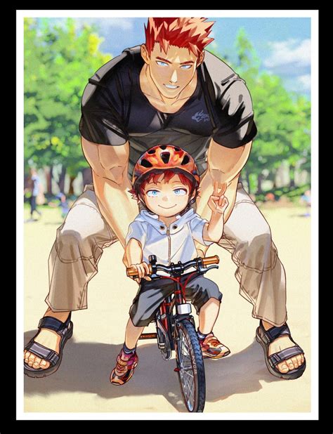 Endeavor And Todoroki Touya Boku No Hero Academia Drawn By Koooogasya Danbooru