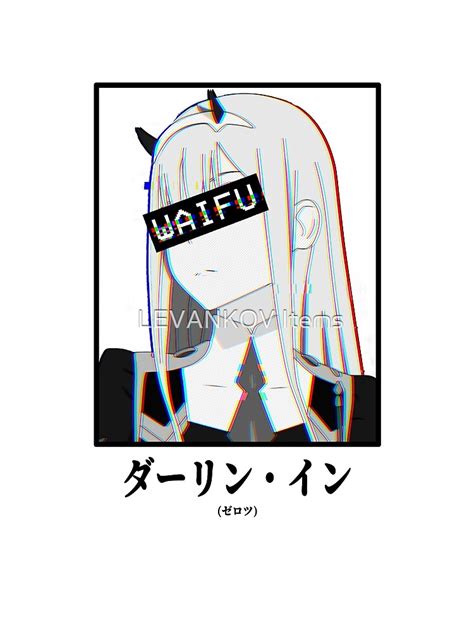 Zero Two Waifu Poster By Simouser Redbubble