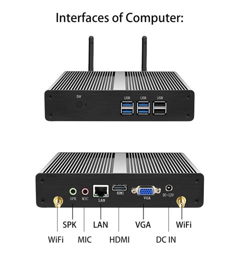 Купить Микропроцессорный Мини ПК Windows 10 Core i3 6100U i3 7100U Мини ...