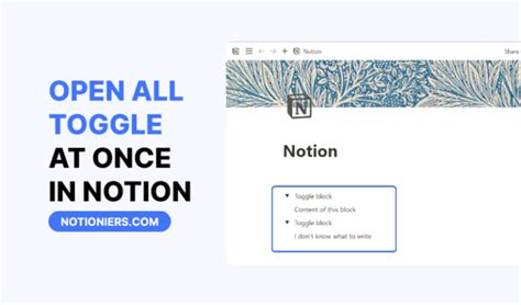 How To Open All Toggles At Once In Notion 2024 Notioniers