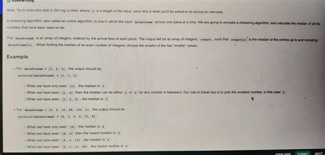 Solved Note Try To Solve This Task In Onlogn Time Where