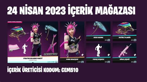 Fortnite 24 Nisan 2023 İçerik Mağazası Youtube