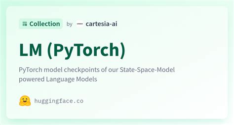 Lm Pytorch A Cartesia Ai Collection