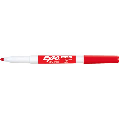 Expo® Low Odour Dry Erase Marker Fine Red Monk Office