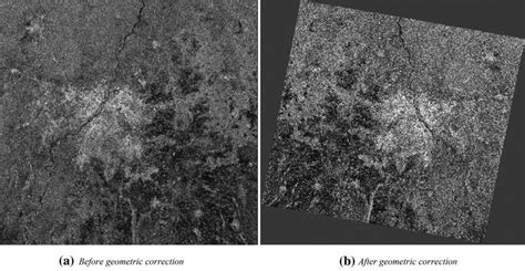 Effect Of Geometric Correction Range Doppler Terrain Correction In Download Scientific Diagram
