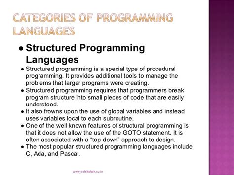 computer programming programming langugages
