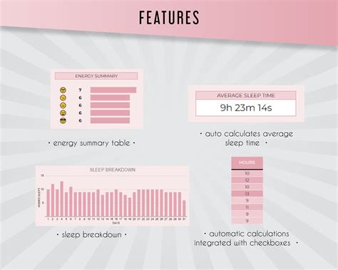 Sleep Tracker Sleep Trackers Google Sheets Daily Sleep Tracker