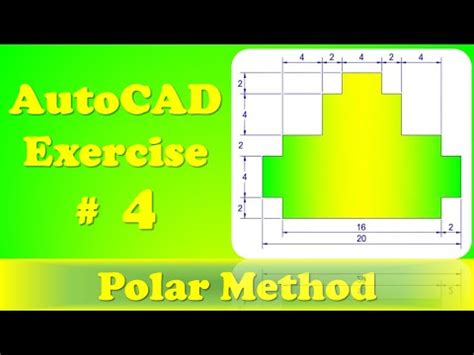 AutoCAD Practice Exercise 4 Polar Method Autocad Trending