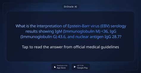 What Is The Interpretation Of Epstein Barr Virus Ebv Serology Results