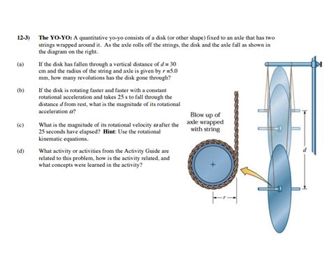 solved the yo yo a quantitative yo yo consists of a disk