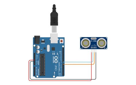 Circuit Design Sensor Ultrassonico Muriel Tinkercad