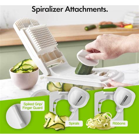 4 In 1 Vegetable Chopper Food Chopper Box W Chop N Slice Attachments