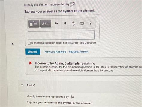 Solved Identify The Element Represented By X Express Chegg Com