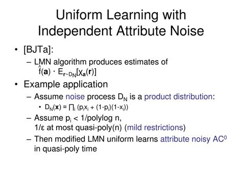 Ppt Fourier Analysis And Boolean Function Learning Powerpoint