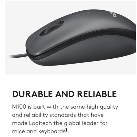 Logitech Computers Laptops And Parts Logitech M0 Fullsize Corded Electronic Computer Mouse