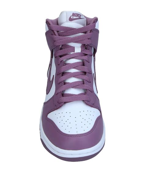 Nike Leather High Tops And Sneakers In Mauve Purple Lyst