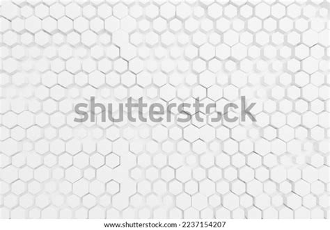 Hexagonal Form Design Wall 3d Illustration Stock Illustration