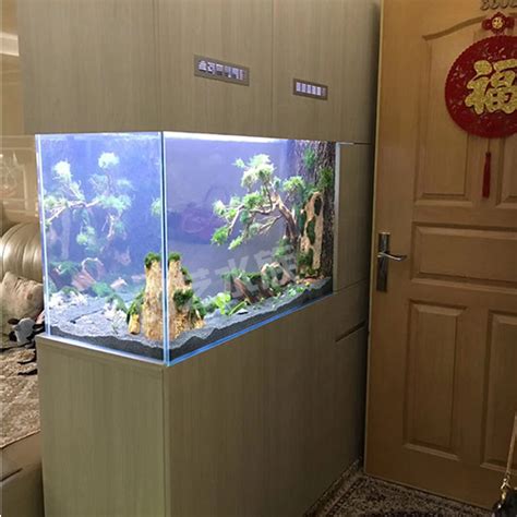 鱼缸对着门 鱼缸正对入户门图片 入户门正对鱼缸效果图 大山谷图库