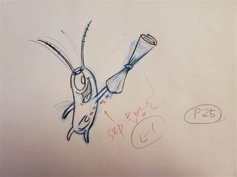 Spongebob Squarepants Original Production Cel Cell Drawing Animation Art £128 40 Picclick Uk