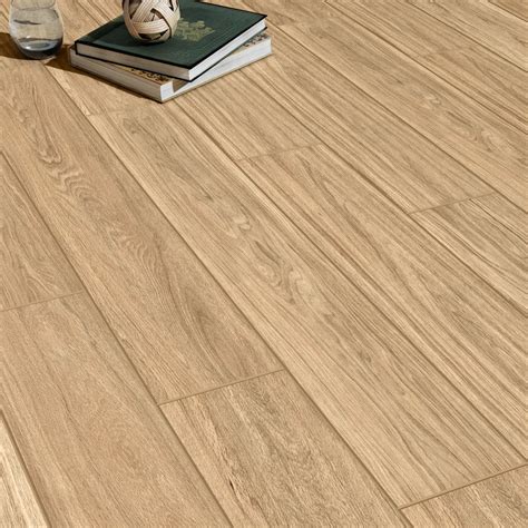 Madeira Pine Wood Effect Porcelain Wall And Floor Tile 20 X 120 Cm