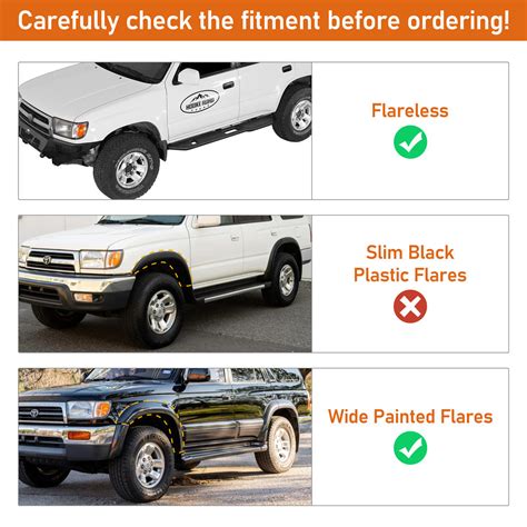 What Flares Does Your 3rd Gen 4runner Have？ Hooke Road 4x4