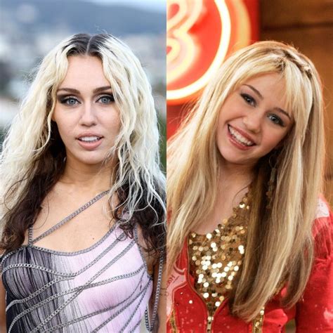 Miley Cyrus Then And Now