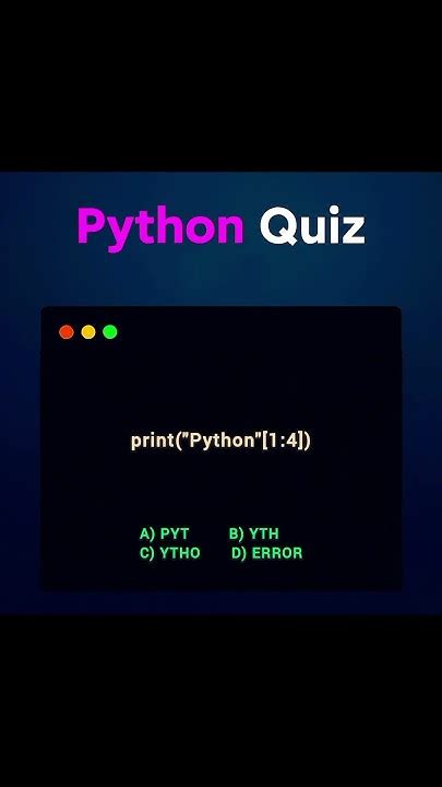 Comment Your Answer 🙌 Learnpython Reallearning Pythonquiz Youtube