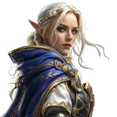 Premium Photo So Cute Jaina Proud Moore World Of Warcraft Isolated On