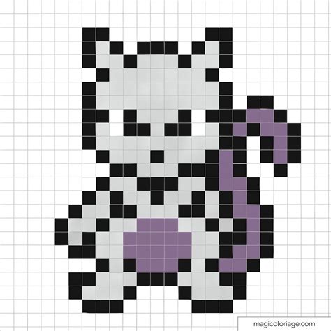 Pokémon Pixel Art Raster Mew