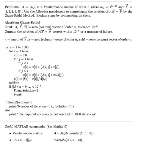 Solved Texts 12345 T Use The Following Pseudocode To