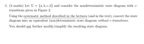 Solved 5 3 Marks Let Σ Abcd And Consider The