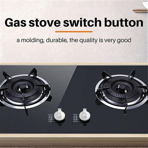 Stoves Cooker Knobs Oven Knob Metal 6mm Universal Silver Gas Stove Control Knobs Adaptors Oven