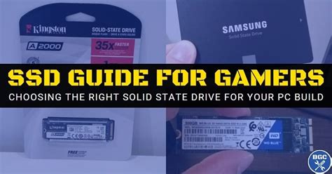 Choosing A SSD For Gaming Differences Explained