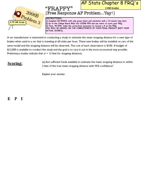 Ap Stats Chapter 8 Frqs Download Free Pdf Advanced Placement Sampling Statistics