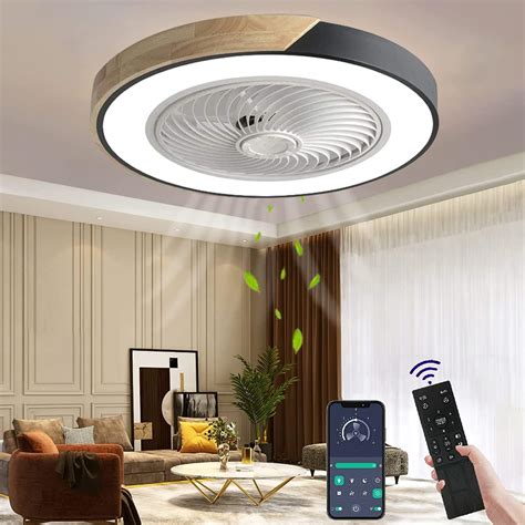 Plafonnier Led Ventilateur 78 Cm Ventilateur De Plafond Avec