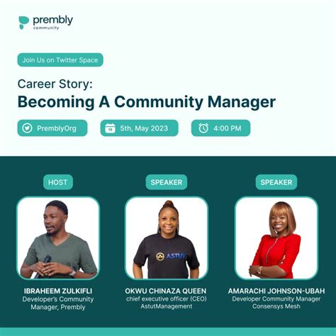 Prembly Community On Linkedin Careerstories Communitymanager