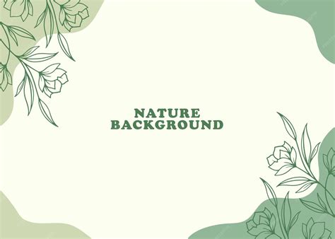 Premium Vector Hand Drawn Botanical Leaf Background Template